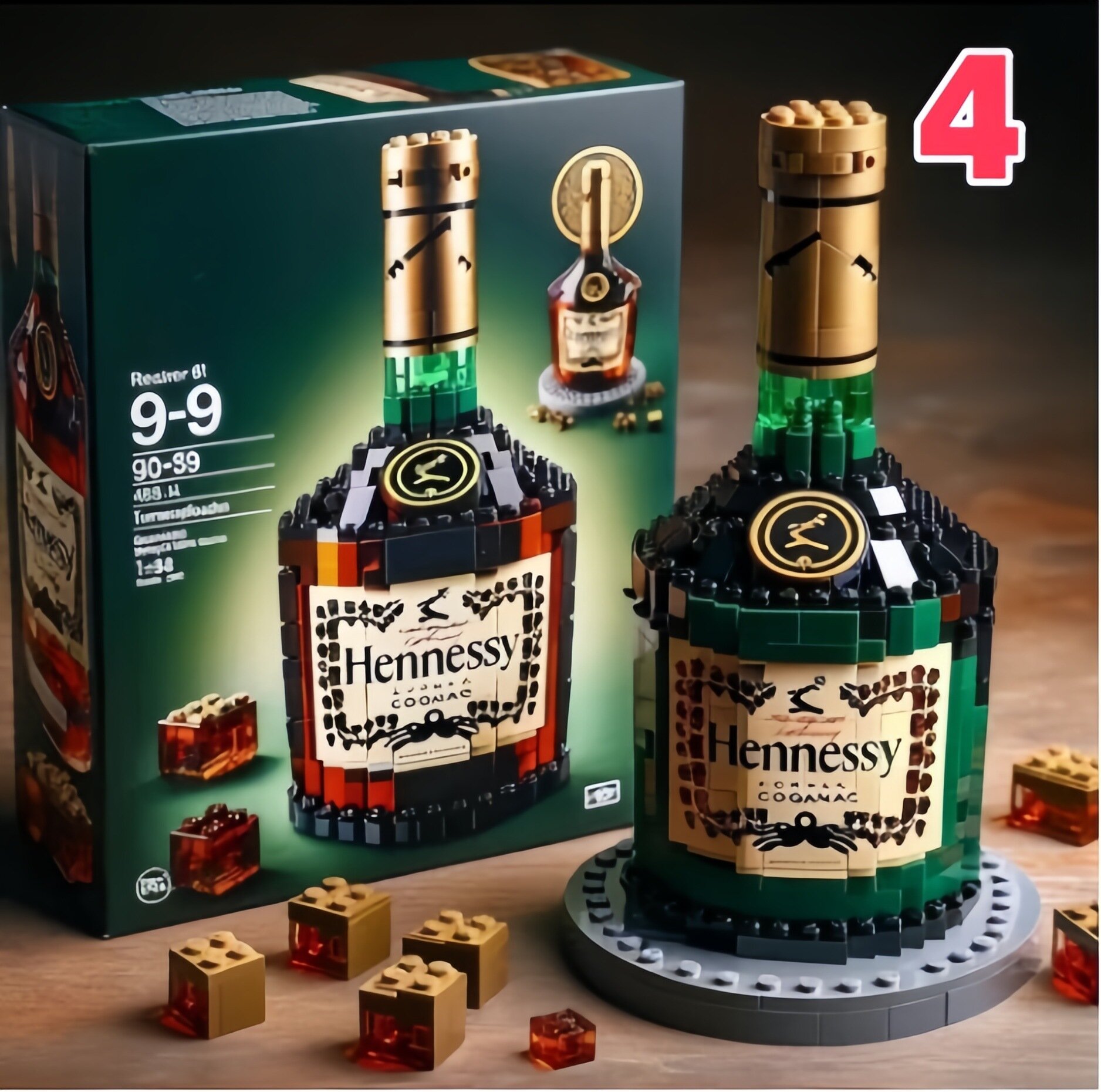 Строительные блоки, бутылки для виски, бутылки для иностранного вина, украшения, креативные бутылки для вина, игрушки, подарки, образовательные подарки, хороший выбор для индивидуальной настройки.