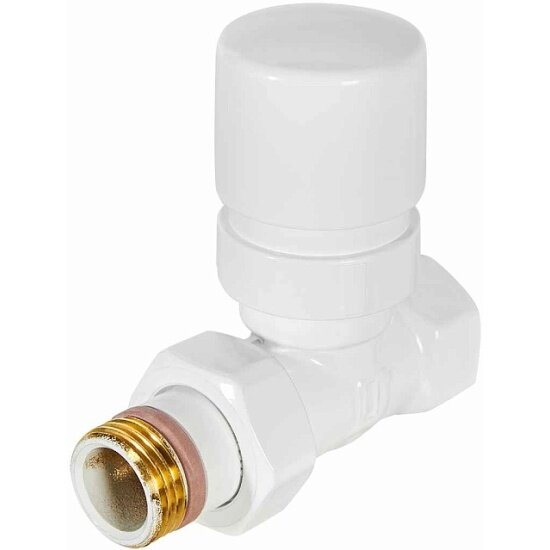 Клапан Stout термостатический Design белый, прямой 1/2