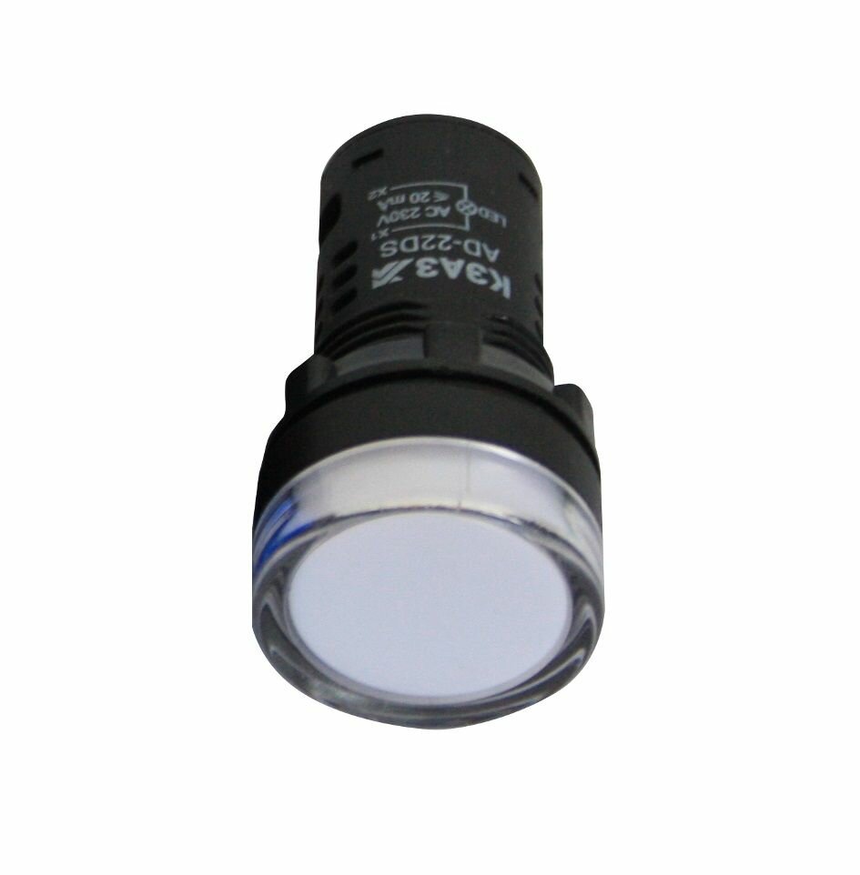 Лампа светодиодная КЭАЗ AD22DS LED, матрица 22 мм, белая, 230В