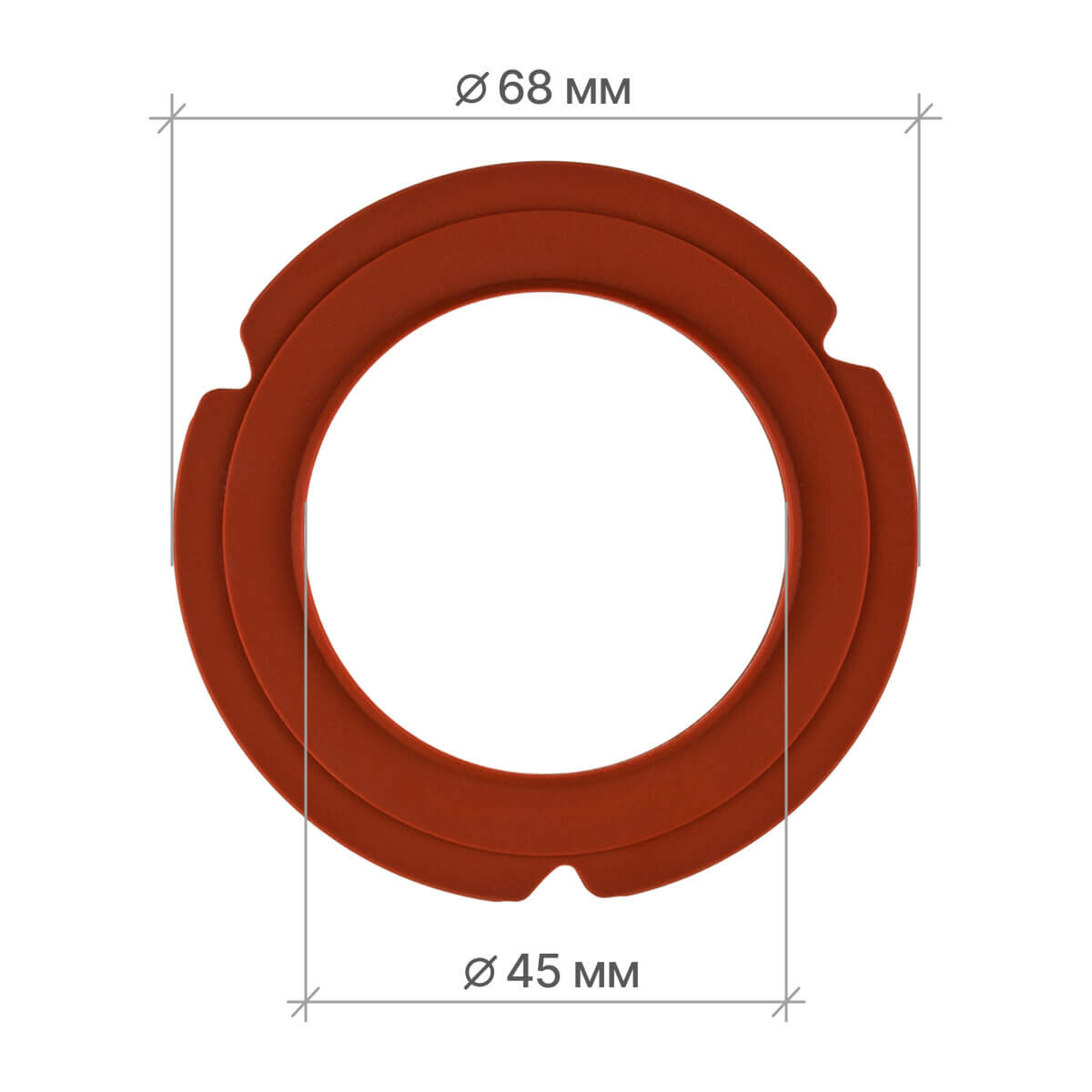 Уплотнитель рожка (холдера) для кофеварки DEMIAND, 52020192RED