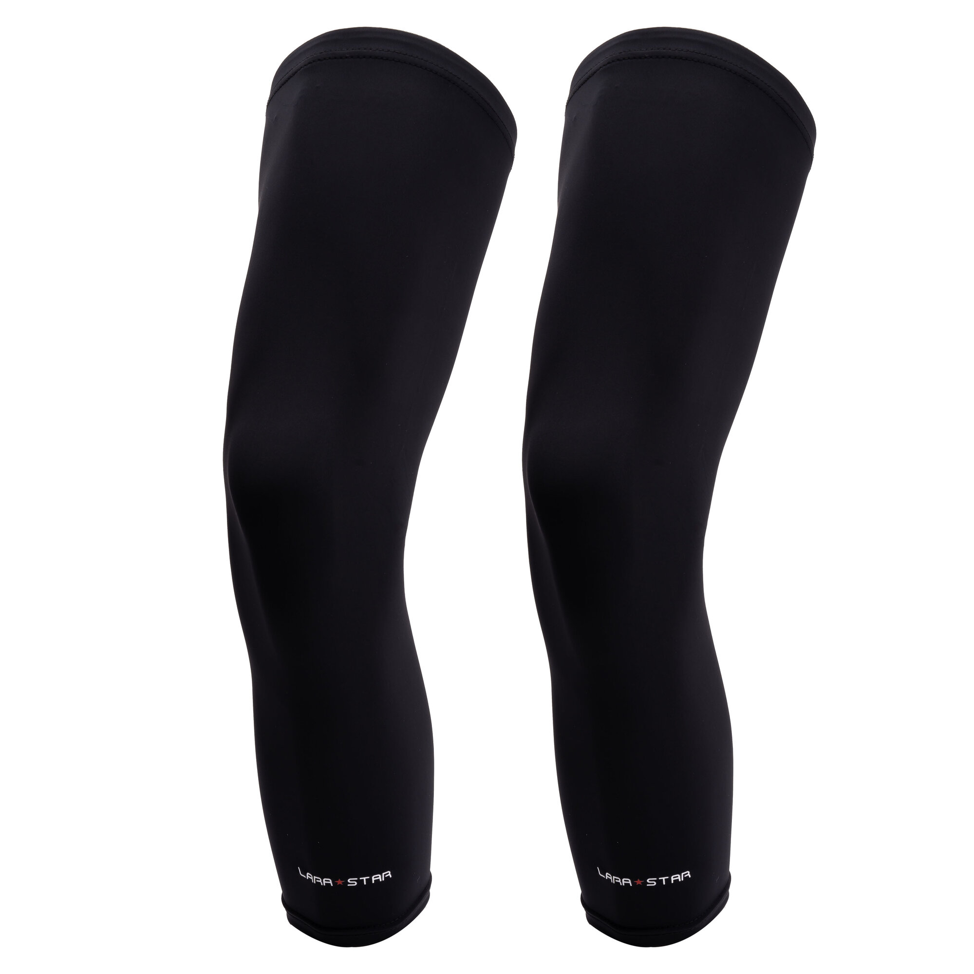 Защита голени унисекс LARA STAR для бадминтона, баскетбола и бега, XL EU, basic/glossy black, 1 пара