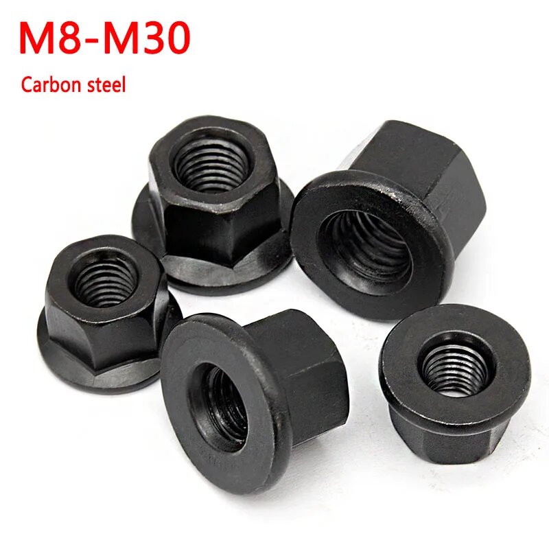 Фланцевые гайки из углеродистой стали M8-M30 M14