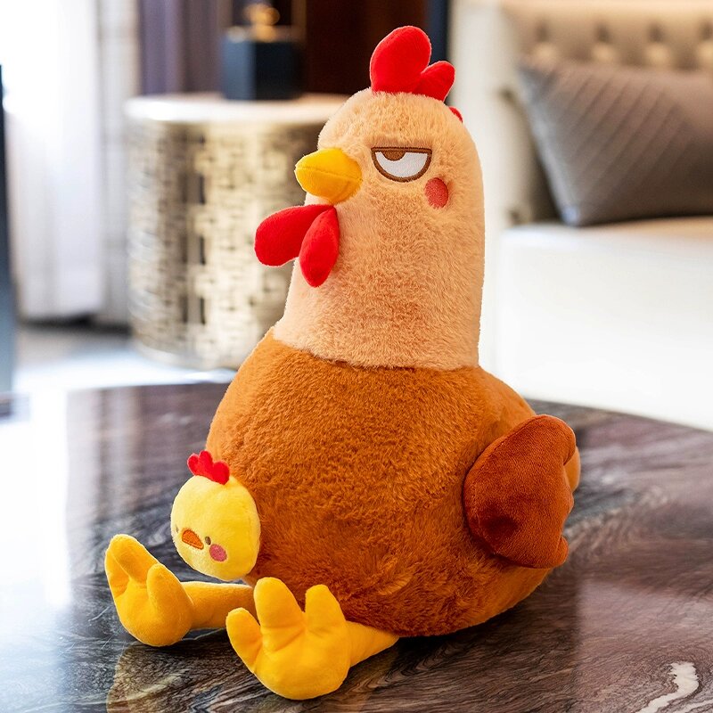 Милая маленькая желтая плюшевая игрушка-цыпленок, большая кукла-цыпленок, подушка для сна, детская тканевая кукла,