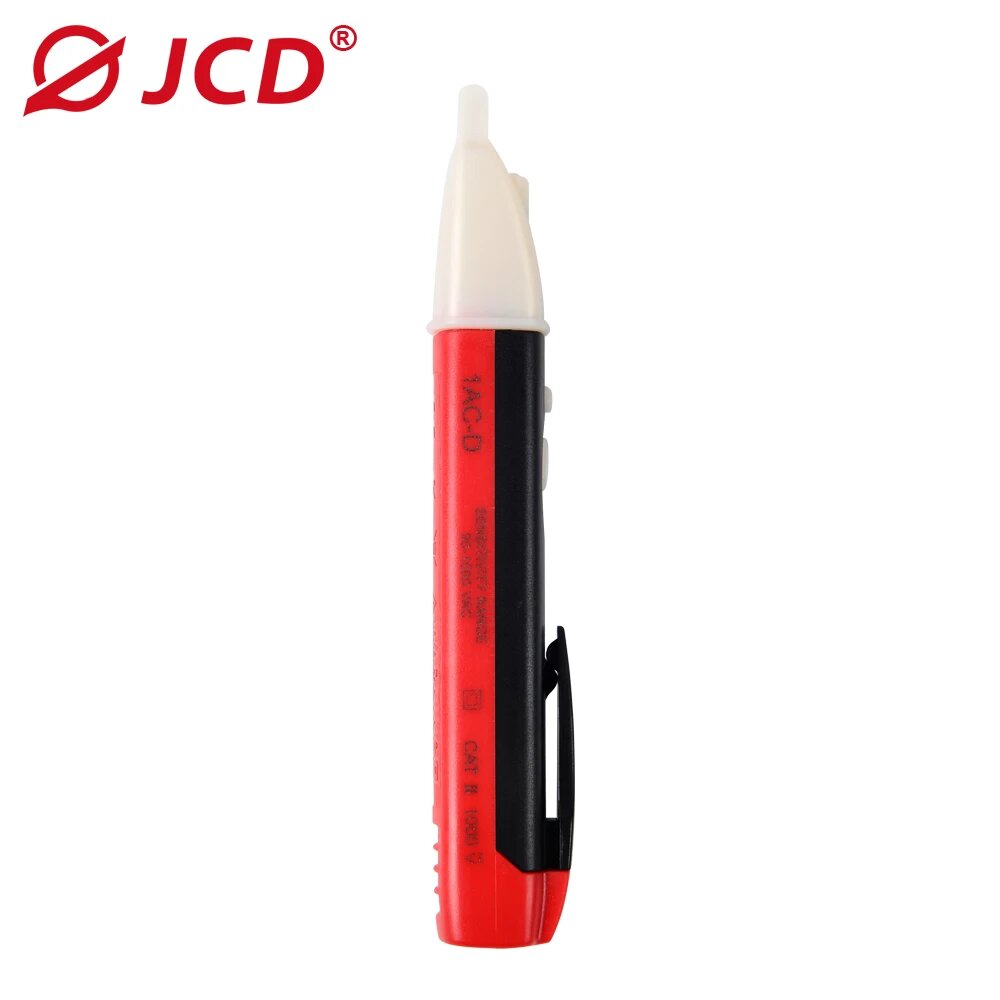 Электрический индикатор JCD 90-1000В, бесконтактный детектор напряжения для розеток, тестер-ручка с LED-подсветкой, AC 110В-220В