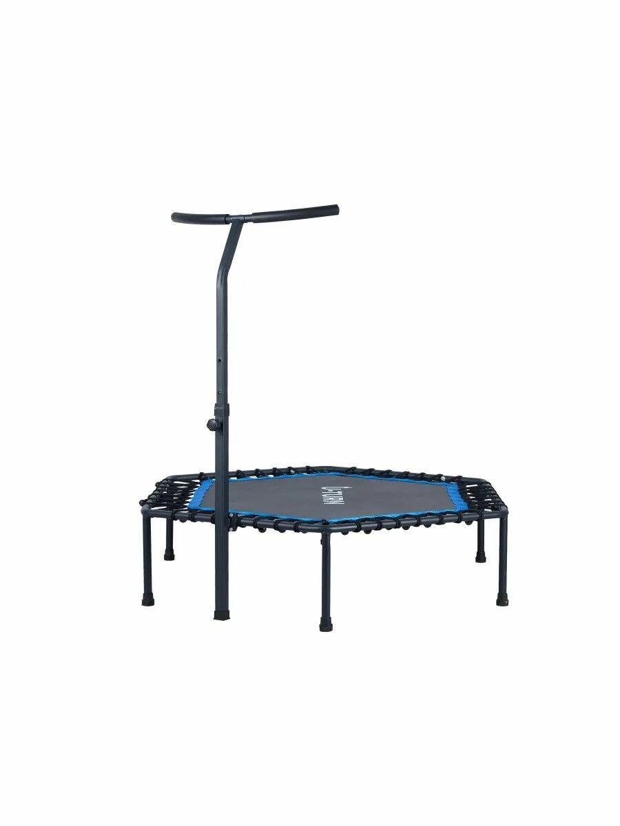 Батут U-TURN БСП-0677 Спортивный / до 120 кг / 130см / С регулируемой ручкой / Голубой