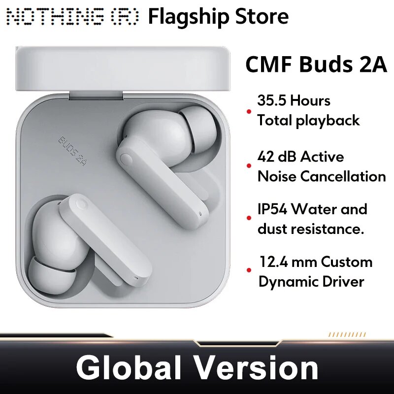Nothing CMF Buds 2a Bluetooth наушники Серый, Light Grey