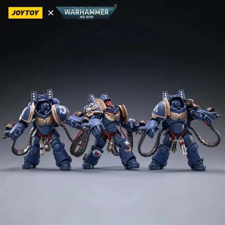 JOYTOY Warhammer 40K Ultramarines Aggressors Brother Mascius Sergeant Linuso Cicero Фигурка