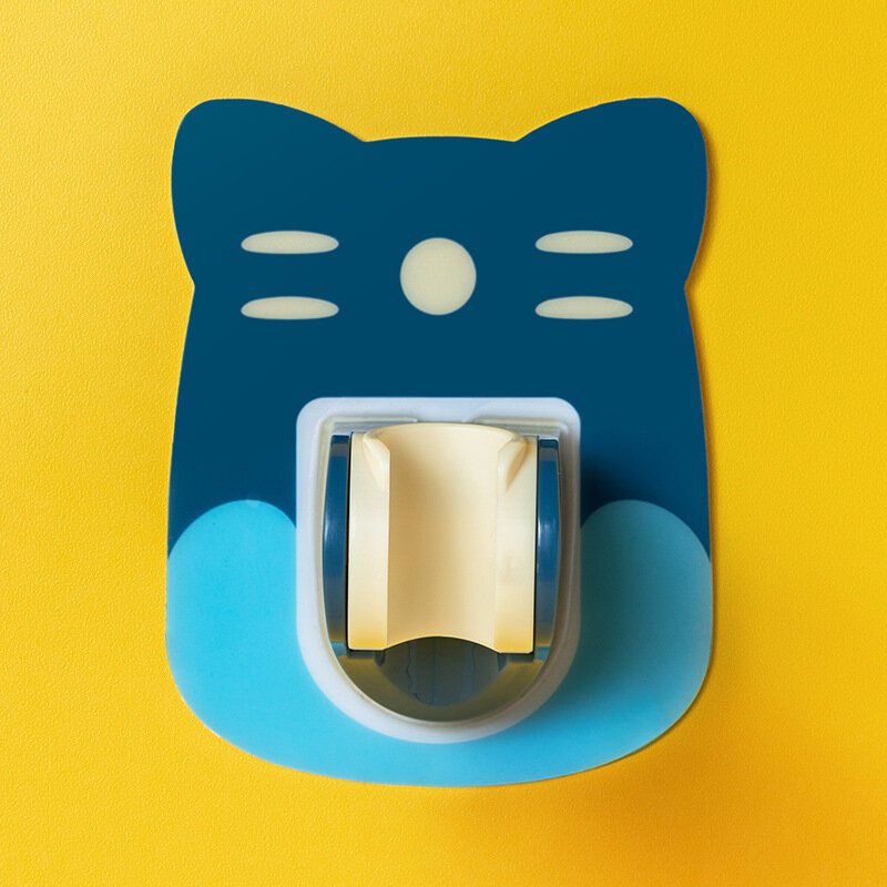 Подставка для душа без перфорации в ванной комнате регулируемая насадка для напора Мяу мяу синий