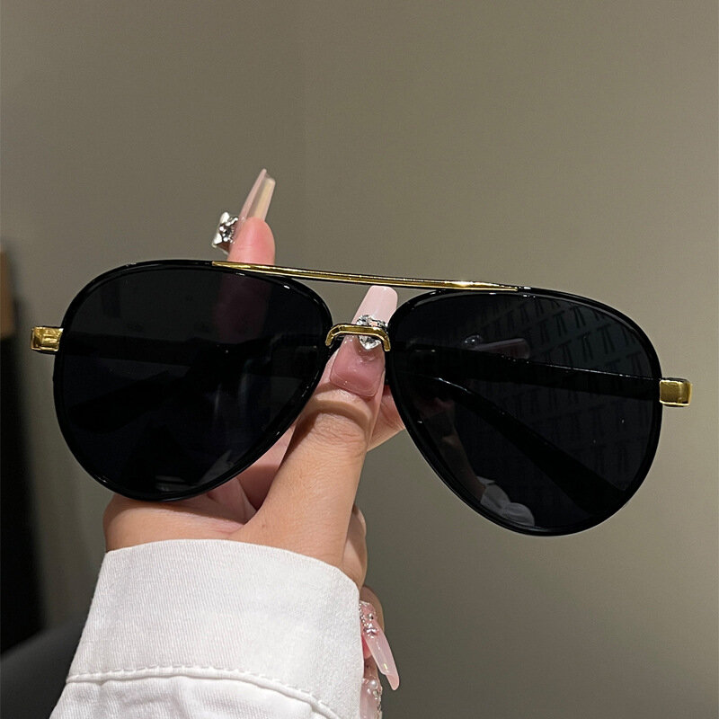 Style Очки солнца Защита Пилот Двойная балка Пластик/3570