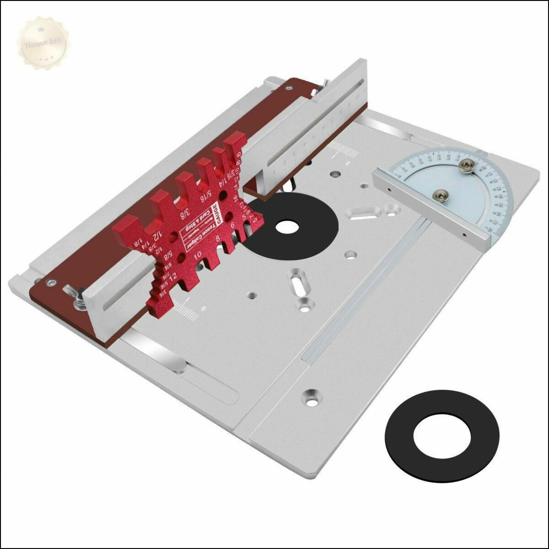 Эксклюзивная откидная электрическая доска для фрезерования древесины комплектуется набором направляющих для углового упора, а также алюминиевой вставной пластиной стола с шипорезным ограждением
