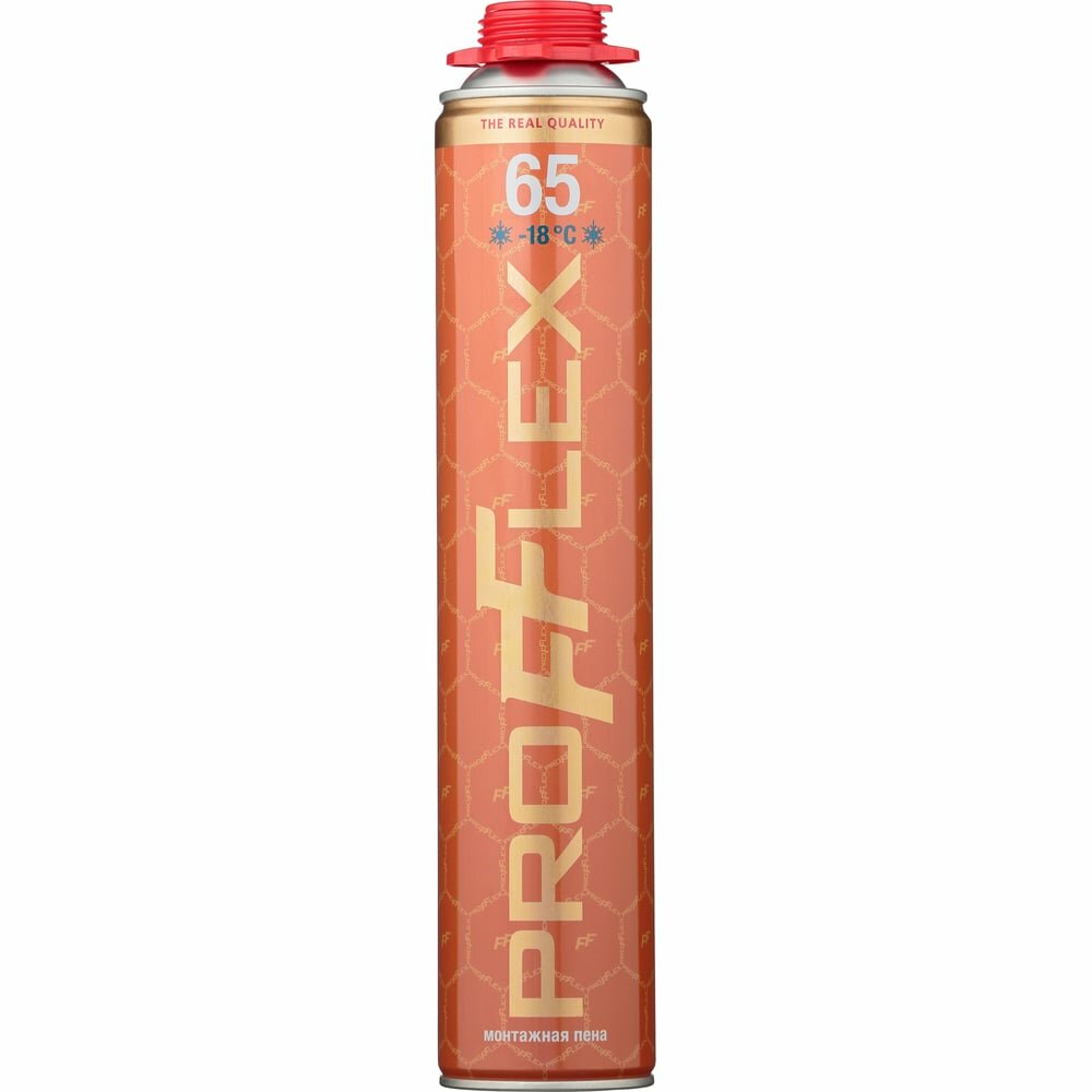 Пена пистолетная монтажная PROFFLEX PRO 65л-Голд зима 850 мл 70121