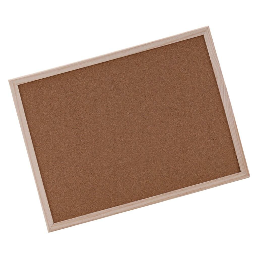 Доска для заметок с пробковой поверхностью и деревянной рамой, 60x90