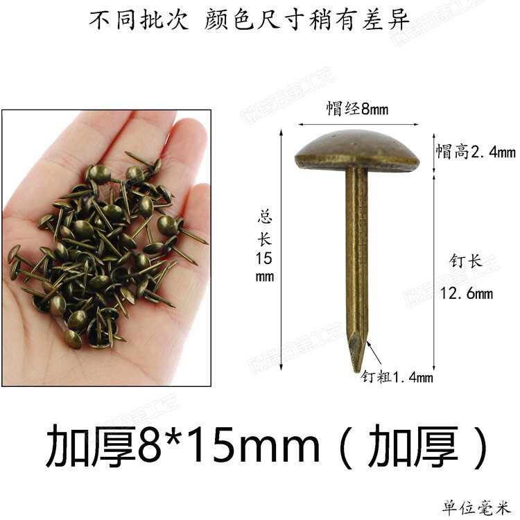 Толстые глянцевые гвозди с пузырьками 4-100 мм, антикварные гвозди для дивана, декоративные гвозди, круглые гвозди, гвозди для деревянных досок, булавки, заклепки, антикварные бронзовые гвозди для дверей