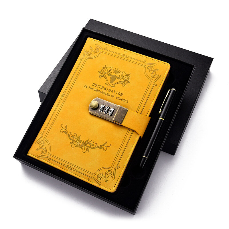 Кросс-бордер A5 ретро книга паролей утолщенная креативная студенческая записная книжка канцелярские принадлежности блокнот бизнес-офисный набор подарочная коробка