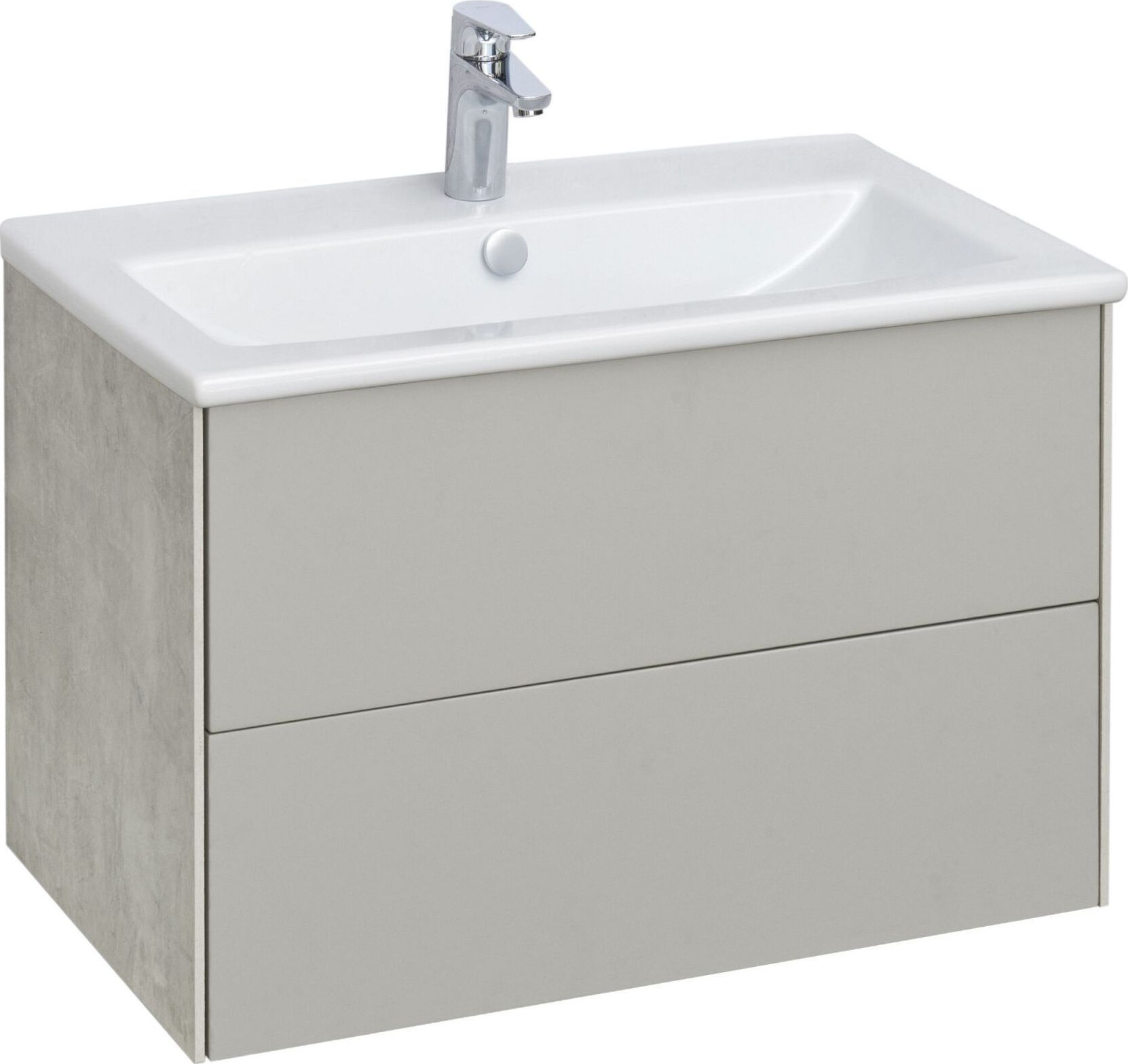 Тумба под раковину Акватон Сохо 75 см серая 1A258101AJ9A0