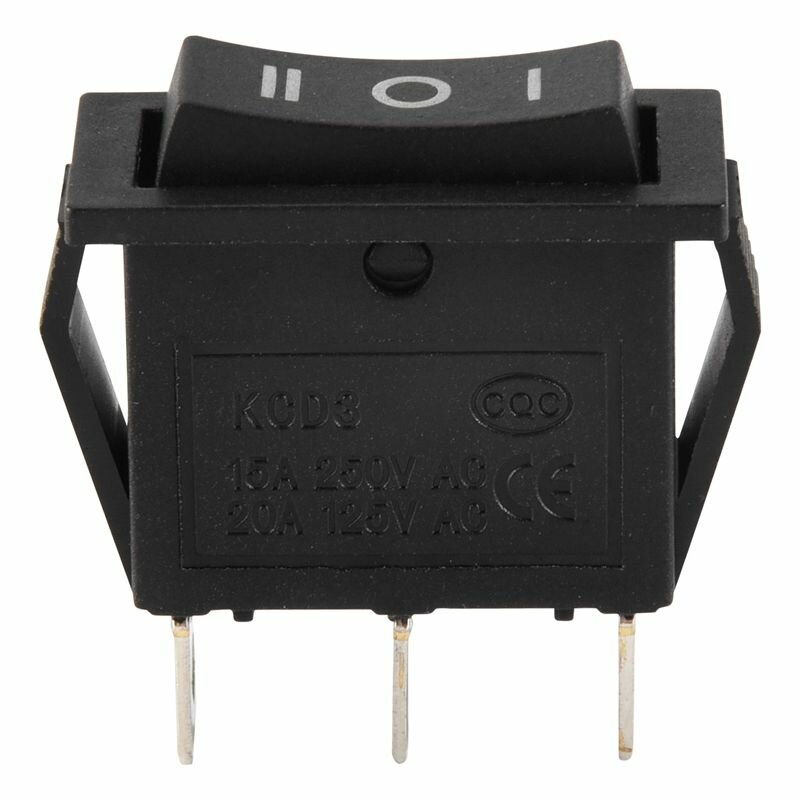 AC15A/250V 20A/125V 3-контактный SPDT ON-OFF-ON 3-позиционный кулисный переключатель