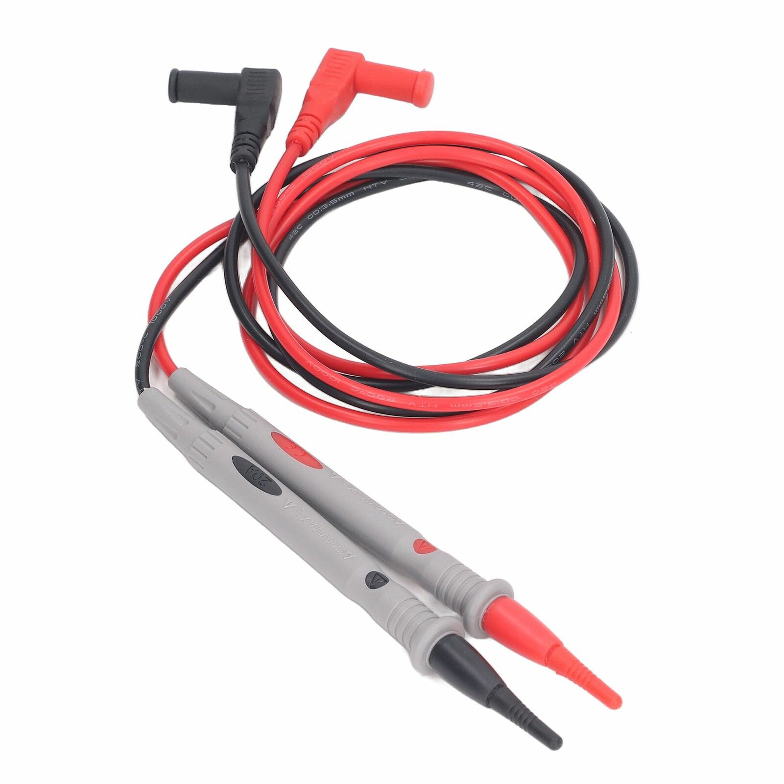 2 шт, комплект тестовых проводов для мультиметра, штекер типа банан , универсальный цифровой тестер, электронные аксессуары, 1000 В, 20 А