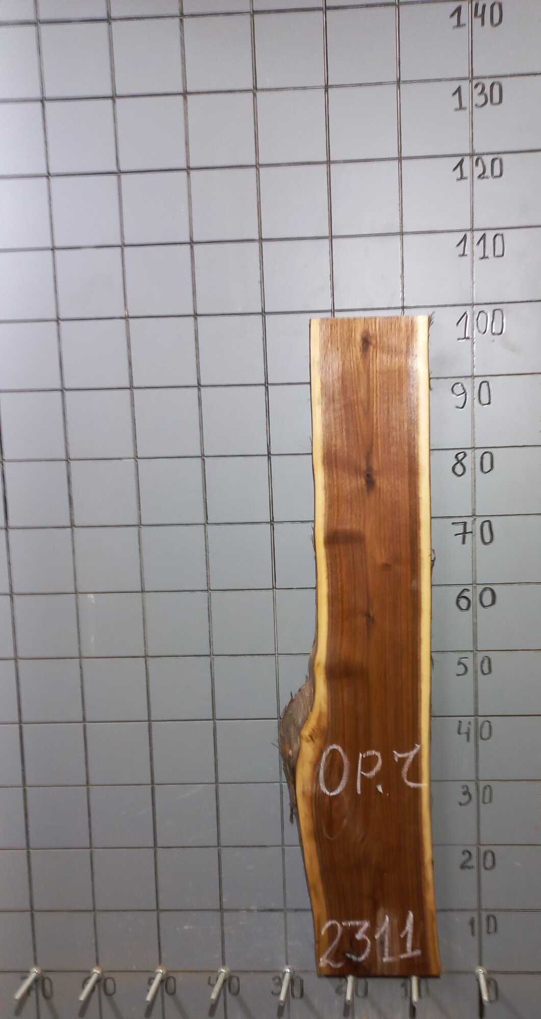 Слэб ореха черного №2311, для столешниц и подоконников, 2 см x 17 см x 95 см