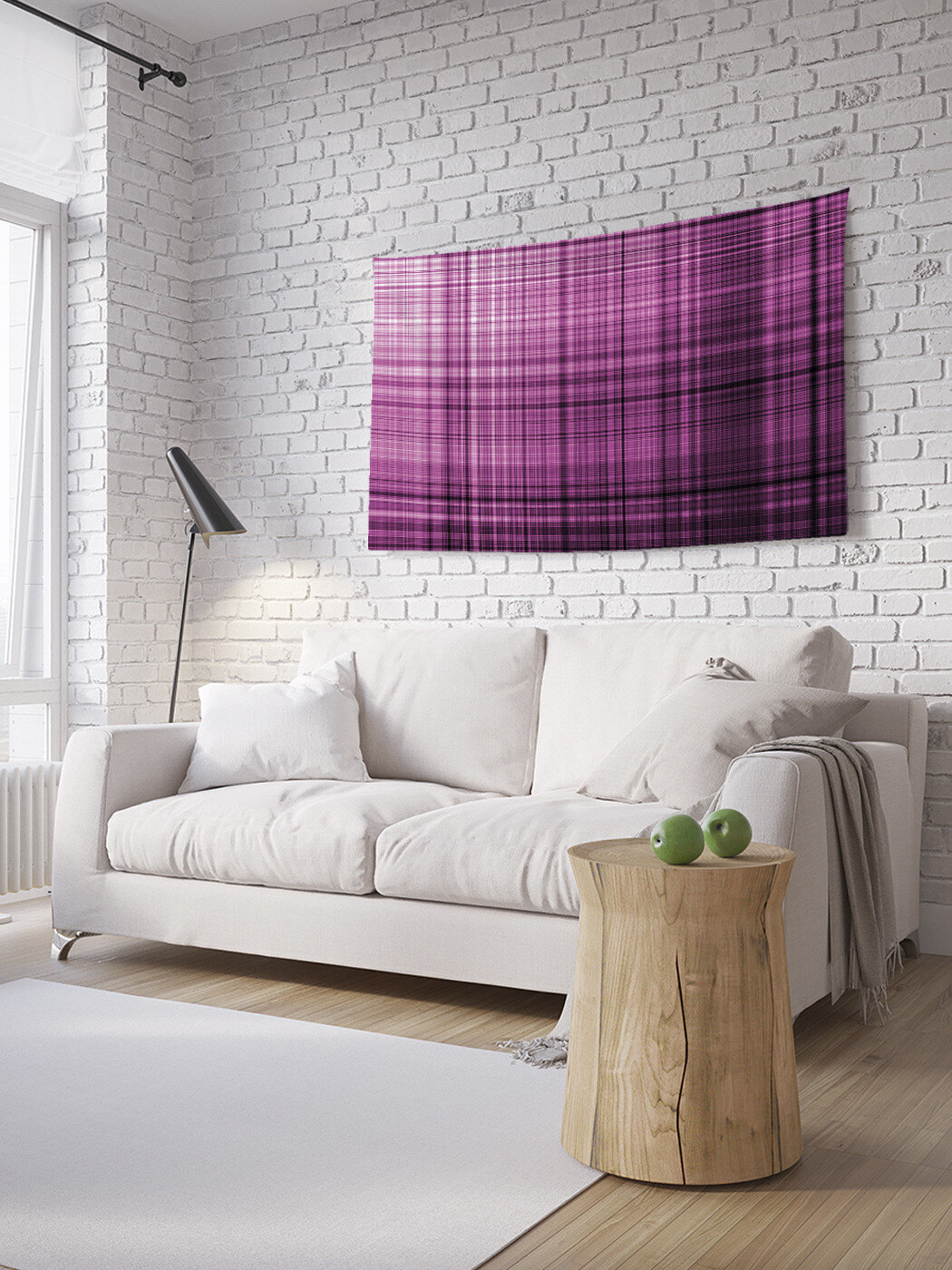 Фотопанно на стену горизонтальный постер 100х150 "Клетка градиент", JoyArty