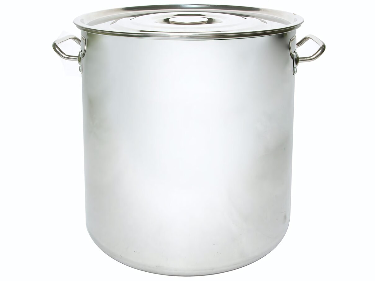 Котел 47 л из нержавеющей стали с металлической крышкой, серия "horeca"