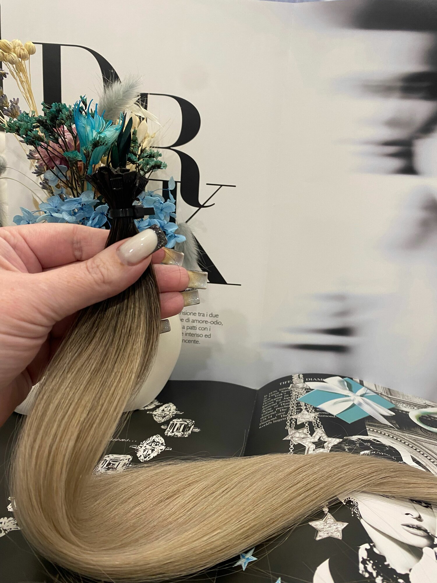 Биопротеиновые волосы на капсулах для наращивания