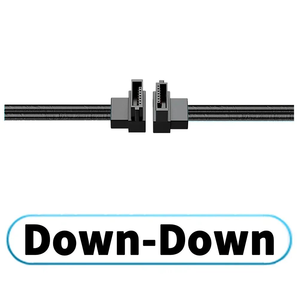 SPEEDIER Кабель SATA 3.0 для жесткого диска 15cm, DOWN-DOWN