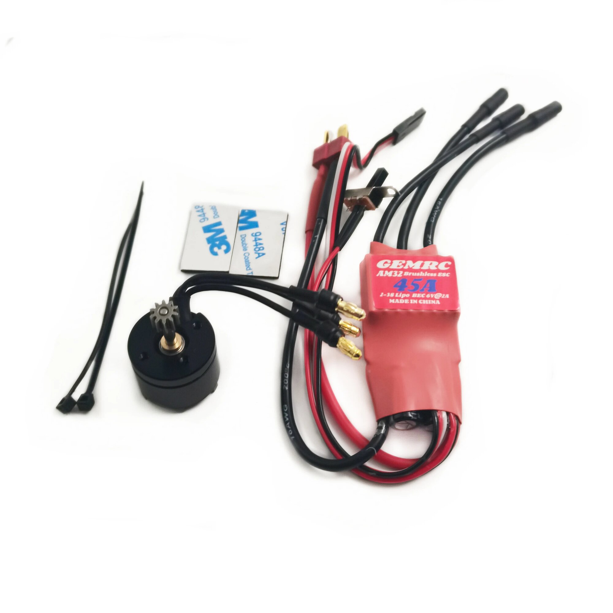 ESC 45A с мотором MN82, розовый, T plug