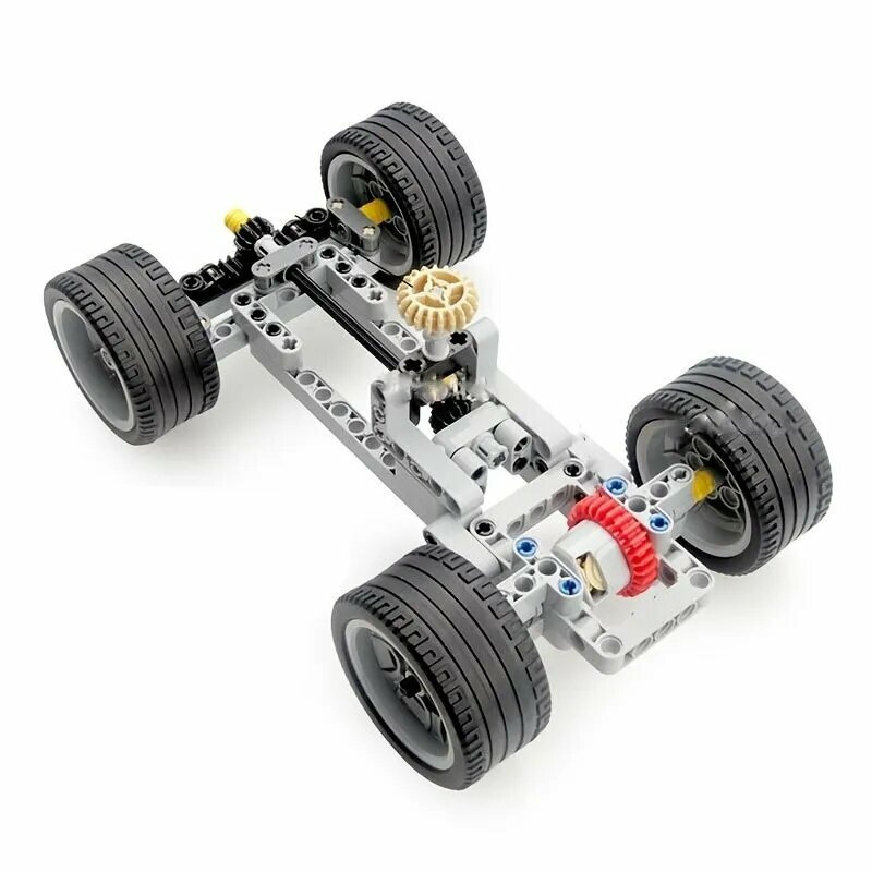 Small Particle Building Blocks MOC, шасси автомобиля, ручная сборка, игрушка для взрослых, модифицируемый пульт дистанционного управления