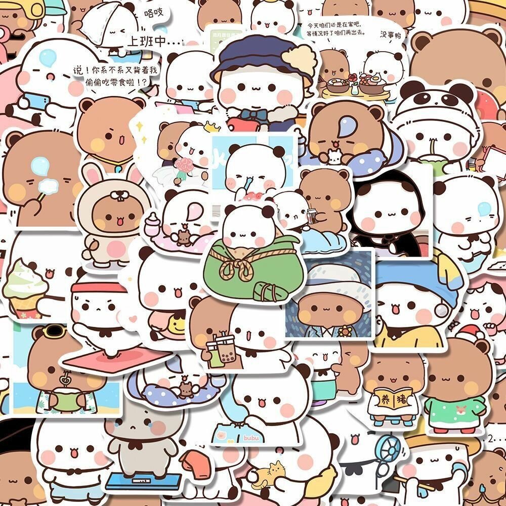 Набор наклеек Hello Kitty, 100 штук милых виниловых стикеров с едой в стиле Sanrio