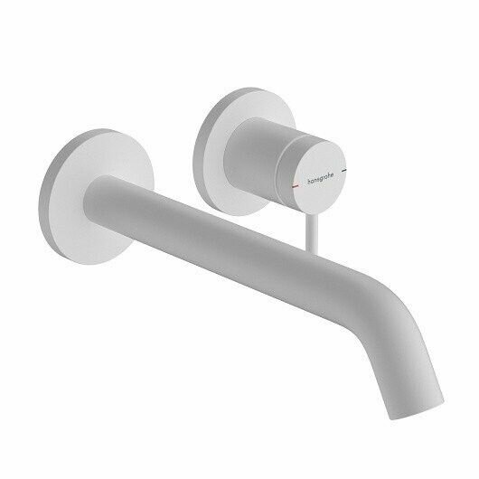 Смеситель для раковины Hansgrohe Tecturis S EcoSmart 73351700 матовый белый