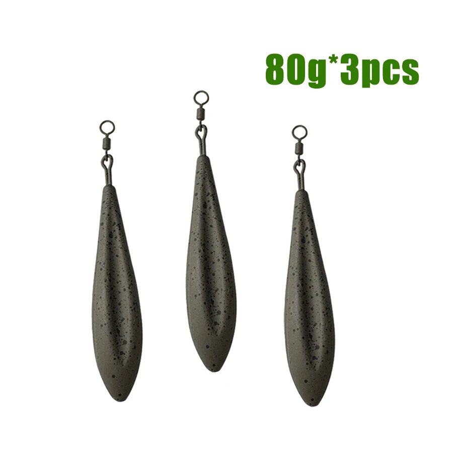 Грузила для карпа 80г, 3шт