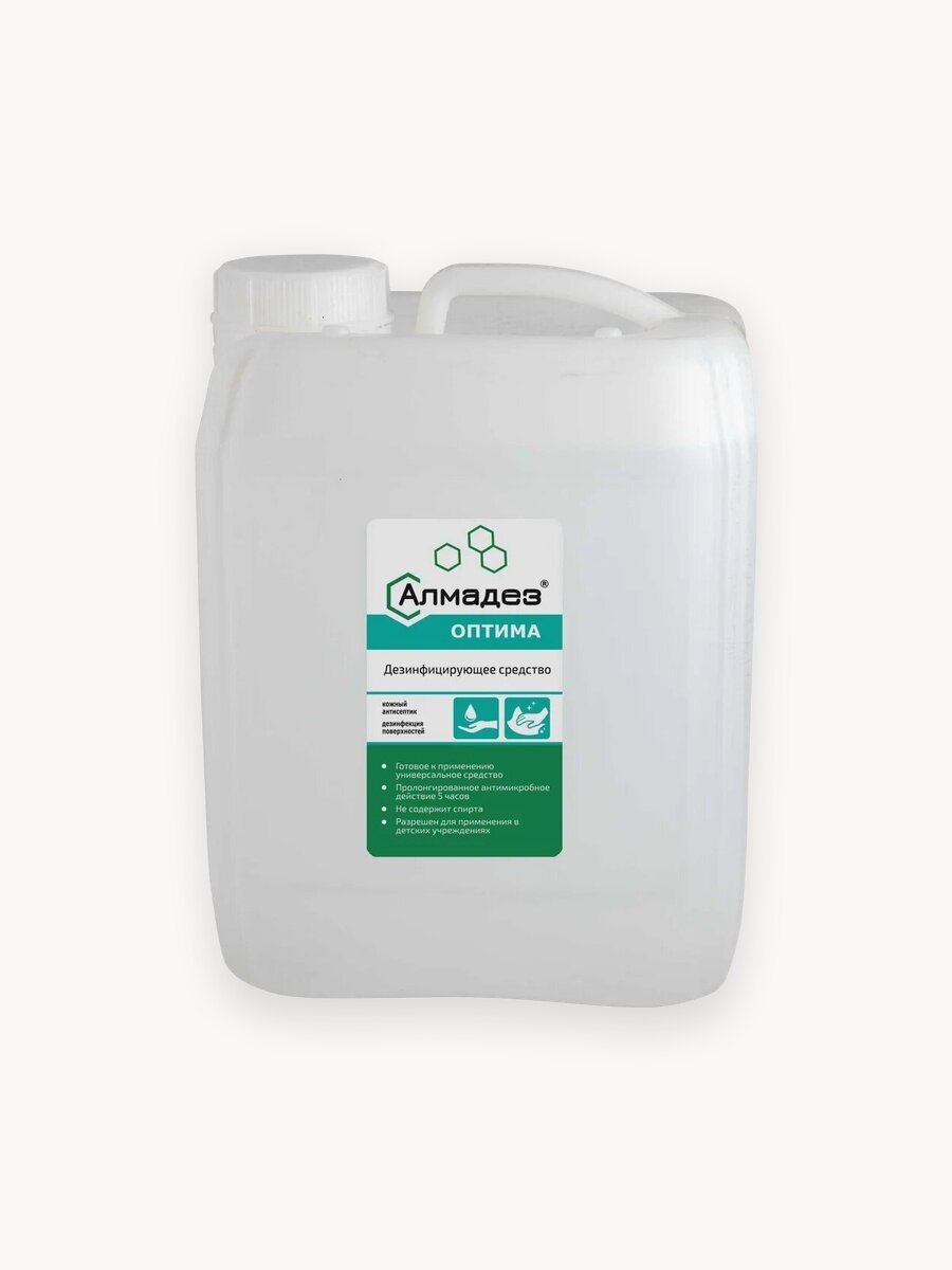 Бесспиртовой, алмадез, кожный антисептик алмадез Оптима 5 л, евро, антисептик АО-547, 3 мл, прозрачный