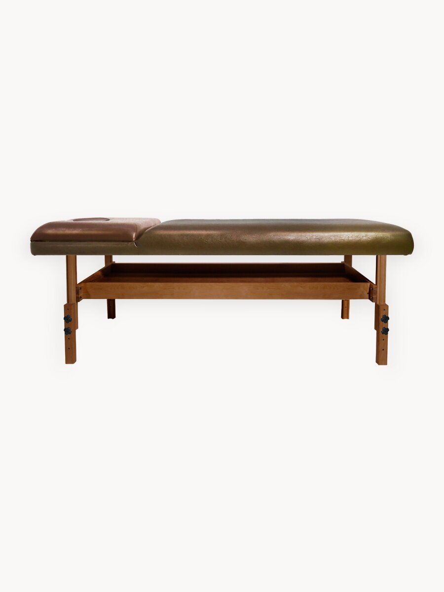 Массажный стол SL Relax Comfort SLR-10, стационарный, с вырезом для лица, темно-коричневый