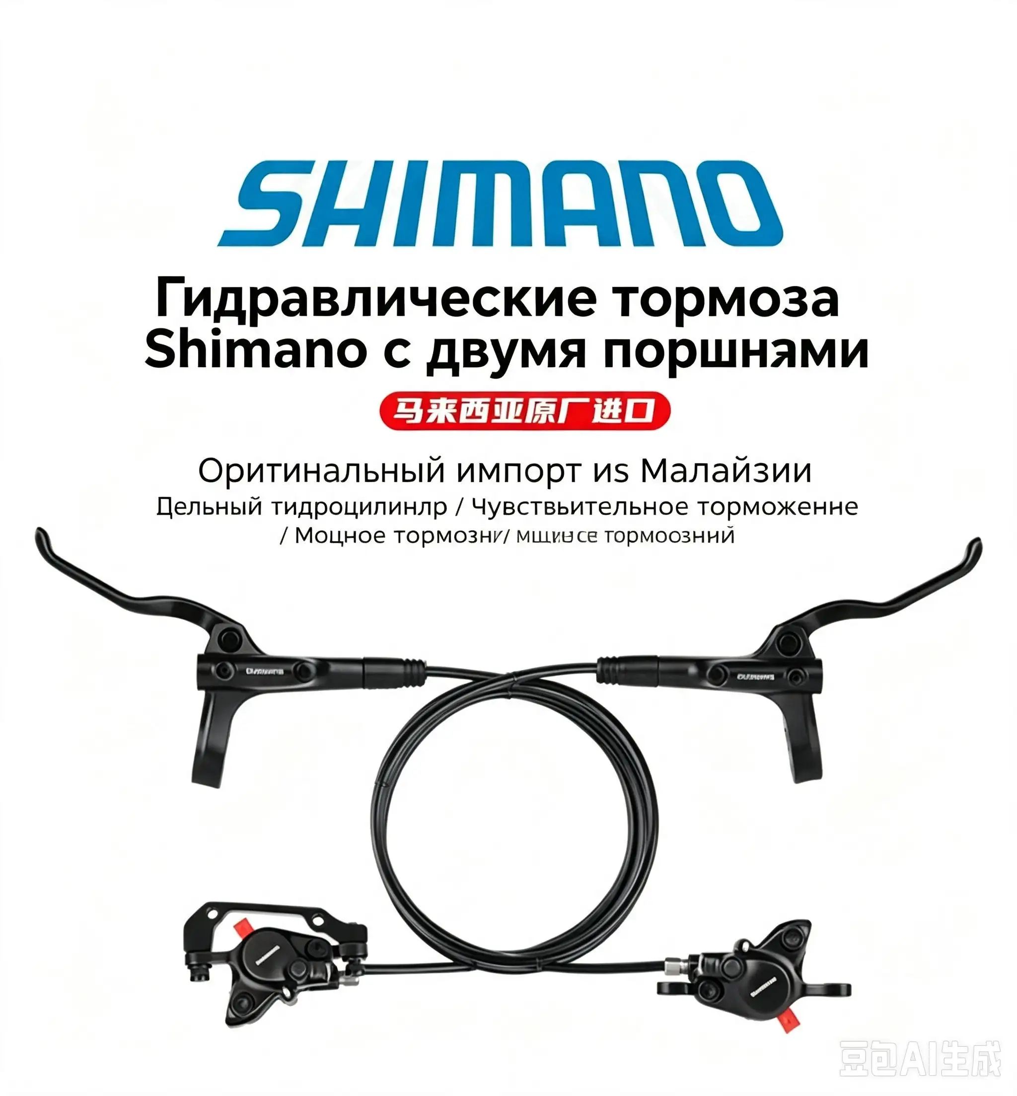 Велосипедный тормоз SHIMANO DEORE XT BL-MT200/BR-MT200, Смола Охлаждение тормозных колодок, передний левый 1000 мм, задний правый 1700 мм (1 пара)