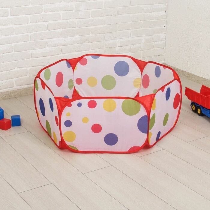 Сухой бассейн КНР манеж, для шариков, "Шарики", 90х100 см, H 38 см (2523094)