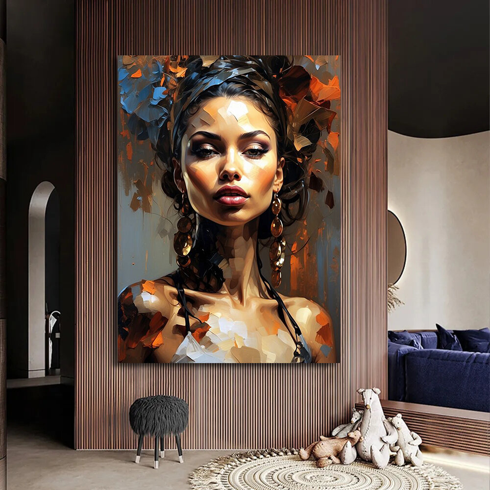 Картина на стену / Лицо девушки, постер в интерьер / в салон красоты, 30х40 см.