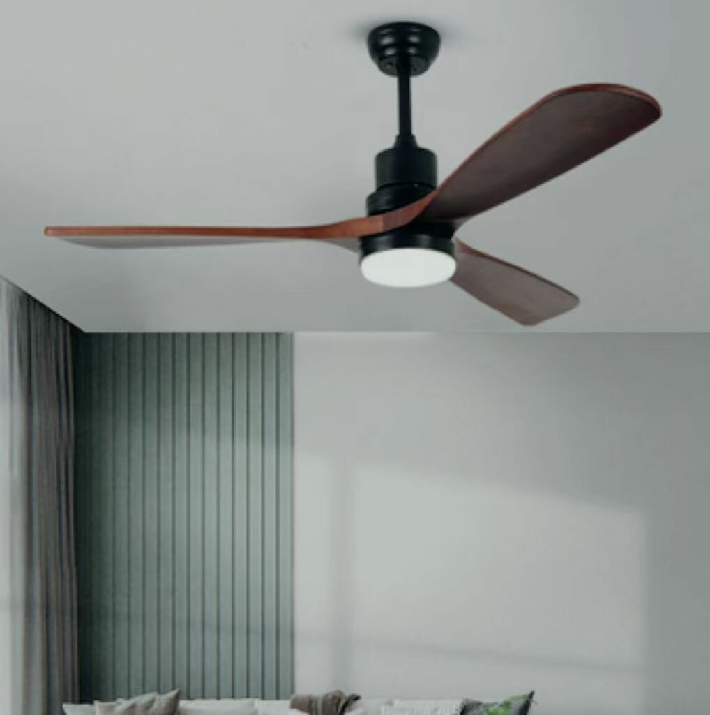 Светодиодная люстра потолочная подвесная свет, Потолочный вентилятор. Деревянный Вентилятор. g