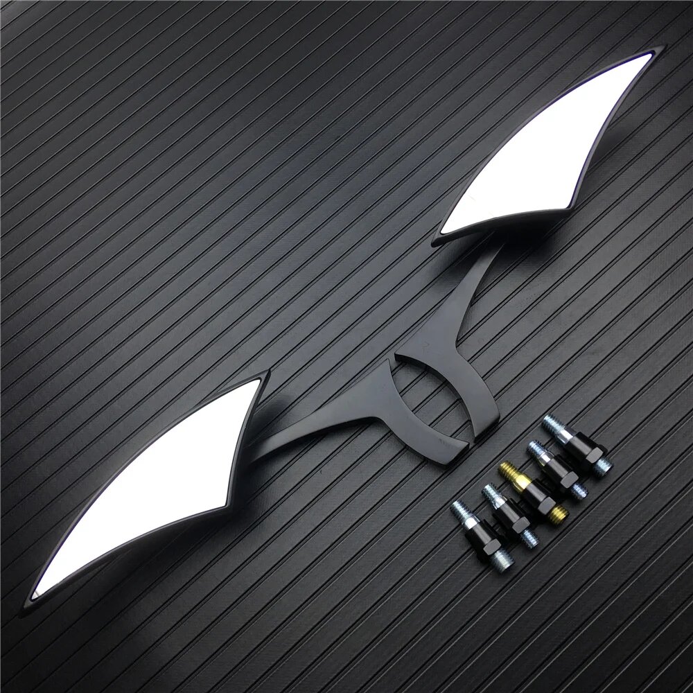 Боковые зеркала заднего вида для мотоцикла Harley Honda Yamaha Kawasaki, уличный спортивный велосипед Chopper Cruiser, универсальный Black