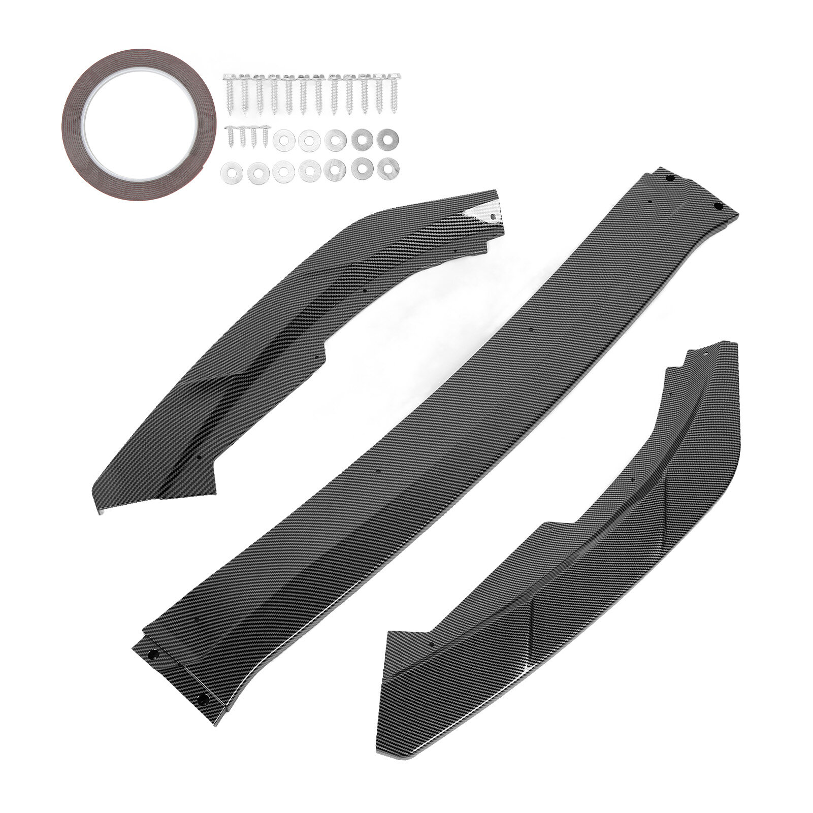 Переднийбампер-спойлер, прочный, улучшаетспортивныйвнешнийвид, обвесдляFocusMK4STLine2019-2022, встилекарбоновоговолокна.