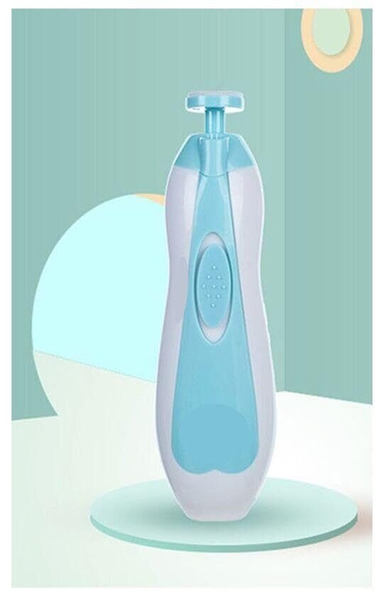 Электрическая пилочка для детских ногтей, 8 в 1, на батарейках, со светодиодным индикатором