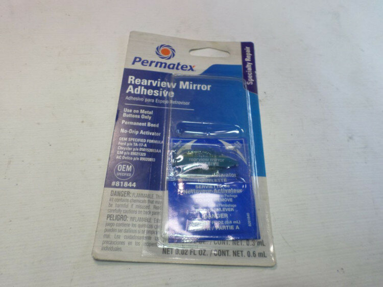 Клей для вклейки зеркал салонных заднего вида PERMATEX для крепления зеркала 81844, - Permatex