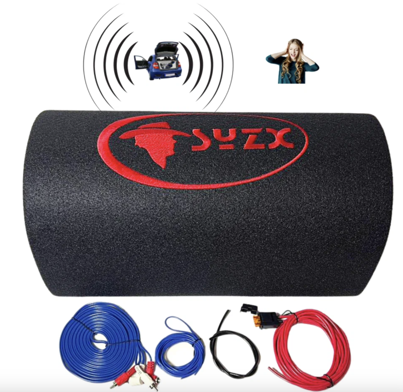 Сабвуфер SYZX YD0108, 2 динамика, 100дБ/Вт/м, 40-200Гц, встроенный усилитель