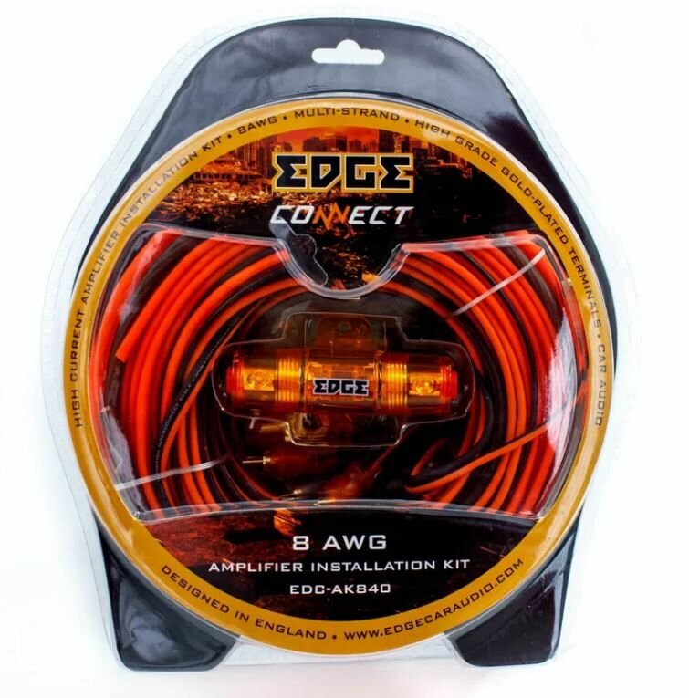 Набор проводов EDGE EDC-AK840 для подключения 4-х кан. усилителя