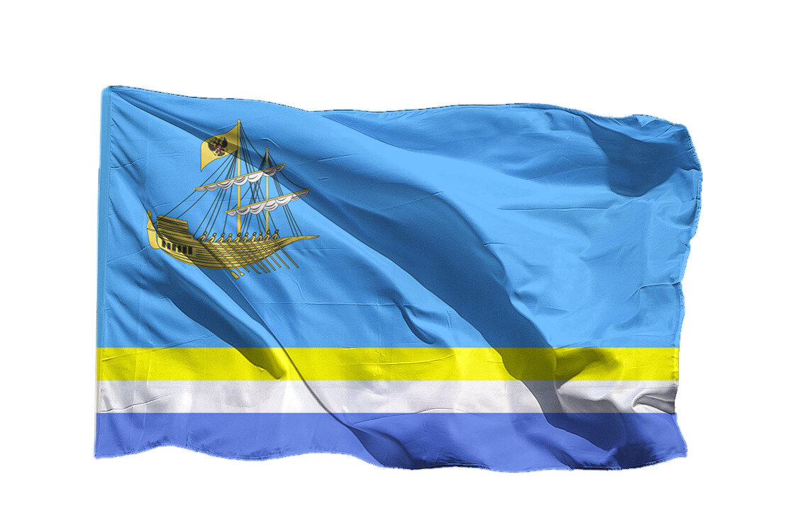 Флаг Костромы на флажной сетке, 70х105 см - для флагштока