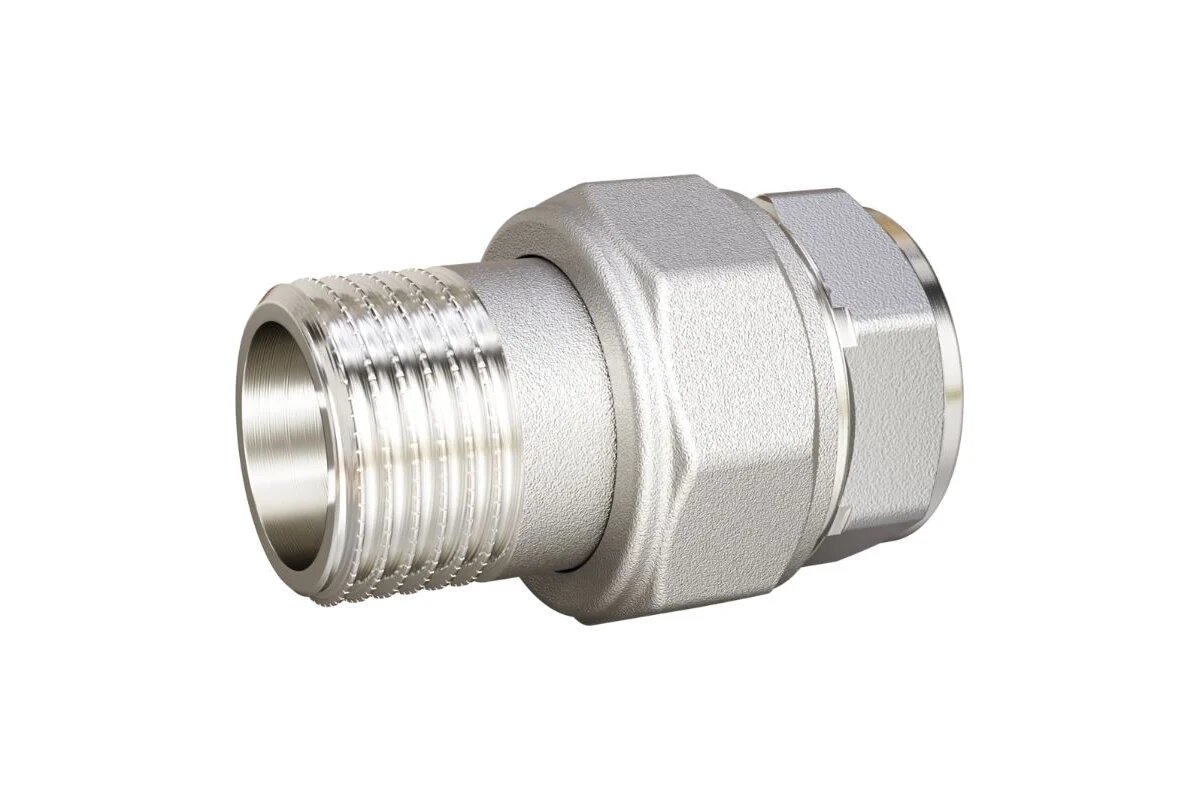 LD Pride Сгон разъемный американка DN20 3/4 ВР/НР латунь никель LD.67.530.20