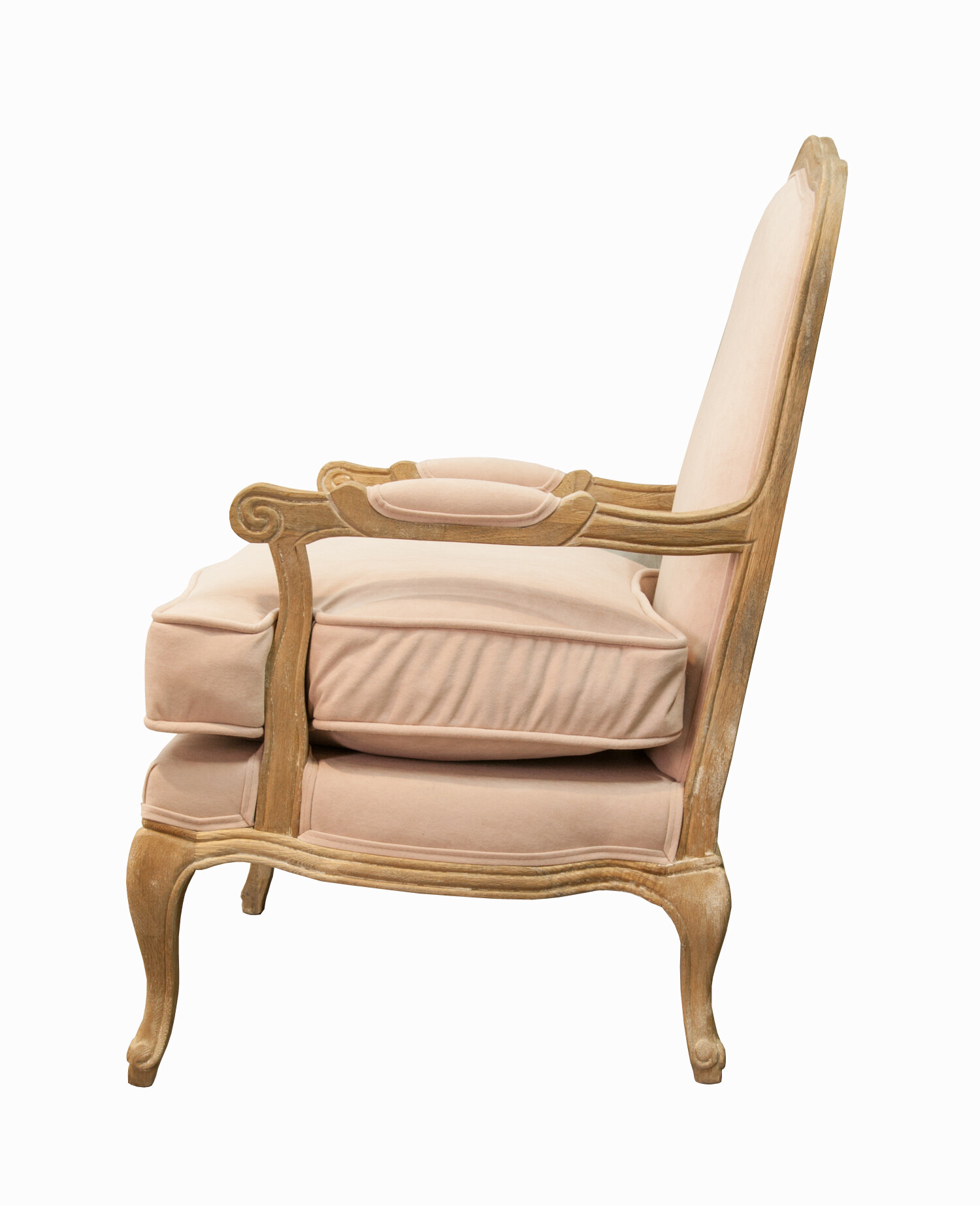 Кресло Mak-interior "Nitro beige V3" из массива дуба с подлокотниками — фото 1