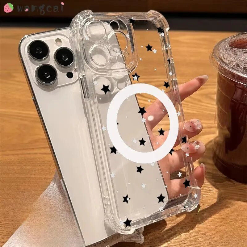 Для Realme GT 7 6 6T 5 2 Master Neo6 Neo5 Neo3 Neo3T Q3s Q3T Q3i Q2 Pro Q Cute Cool Star Clear Мягкий чехол для телефона с беспроводной зарядкой Realme Q2 Pro