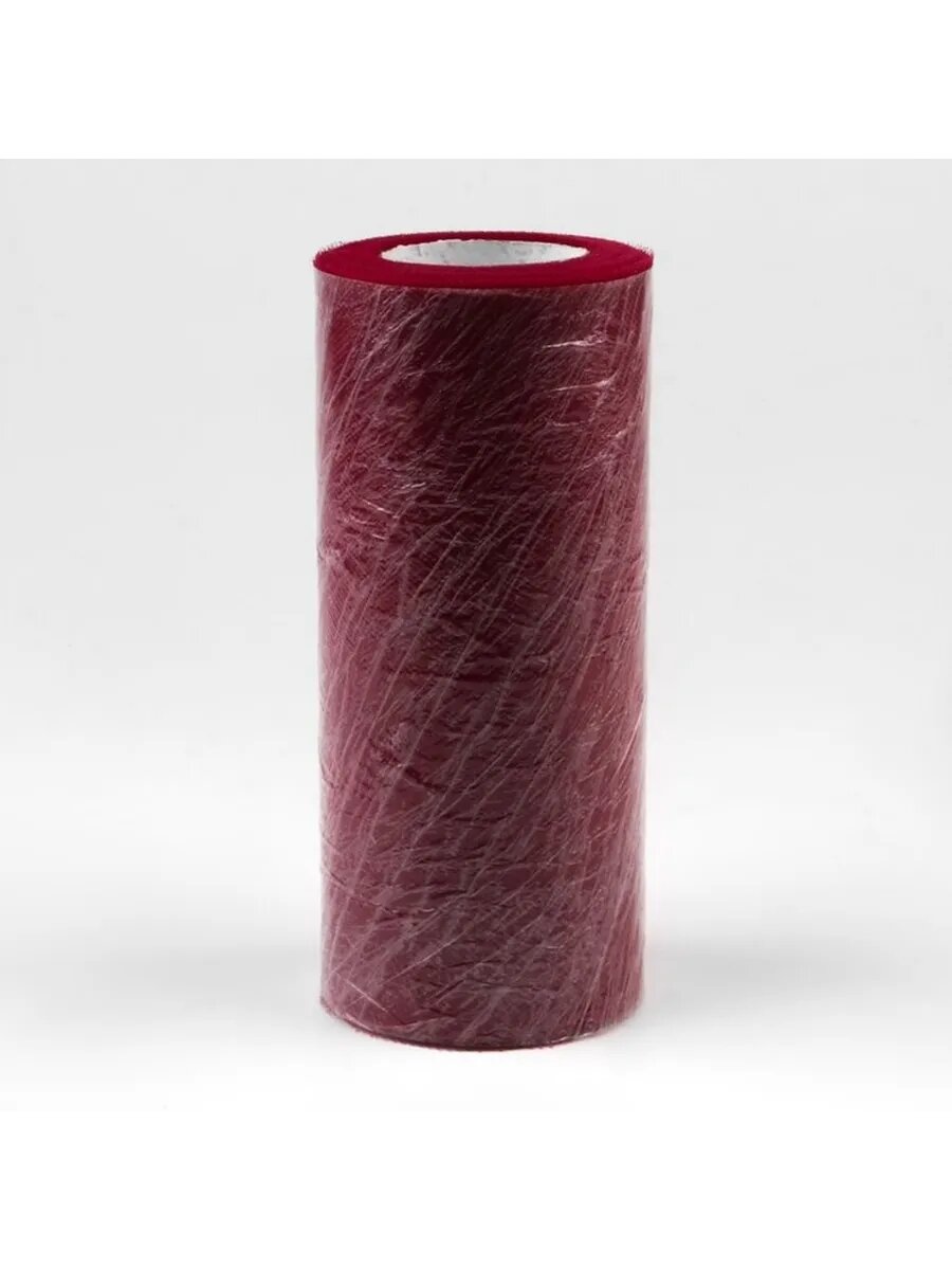 Бордовый фатин для творчества и декора