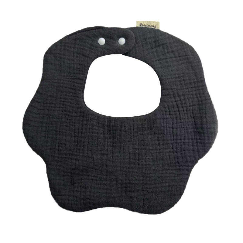 Слюнявчик "Ins Wind Male Treasure Cartoon", для новорожденных, водонепроницаемый, цементно-серый