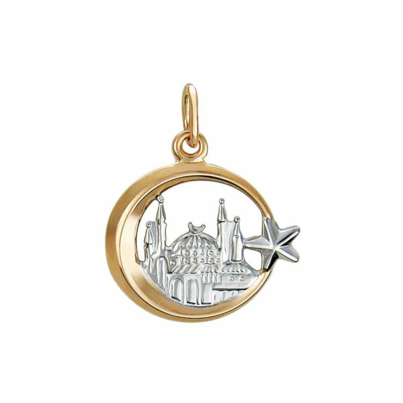 Подвеска, красное золото, 375 проба